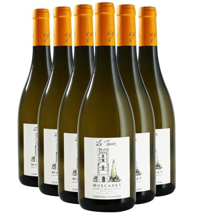La Tour Vieilles Vignes Blanc 2020 - Lot de 6x75cl - Château Guipière ...