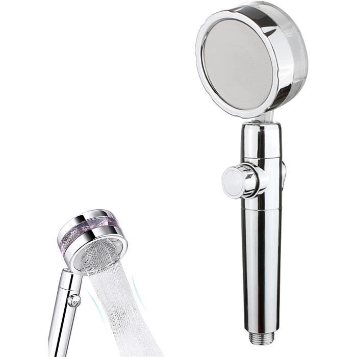 Pommeau De Douche Pivotant à 360 ° Douchette à HéLice Douche Turbo Pomme De Douche Turbo ...
