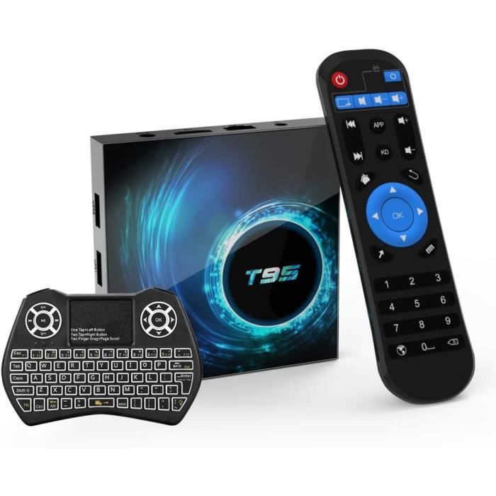 Android TV Box,Android 10.0 TV Box 4 Go de RAM - 32 Go de ROM H616 Quad ...