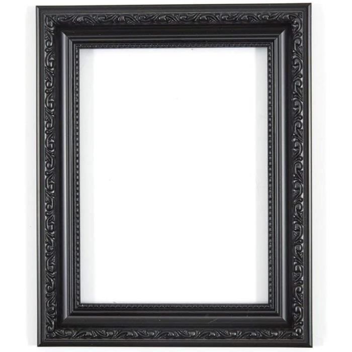 Noir Cadre Photo- Cadre pour Posters Orné Sombre et Chic – Avec Support ...