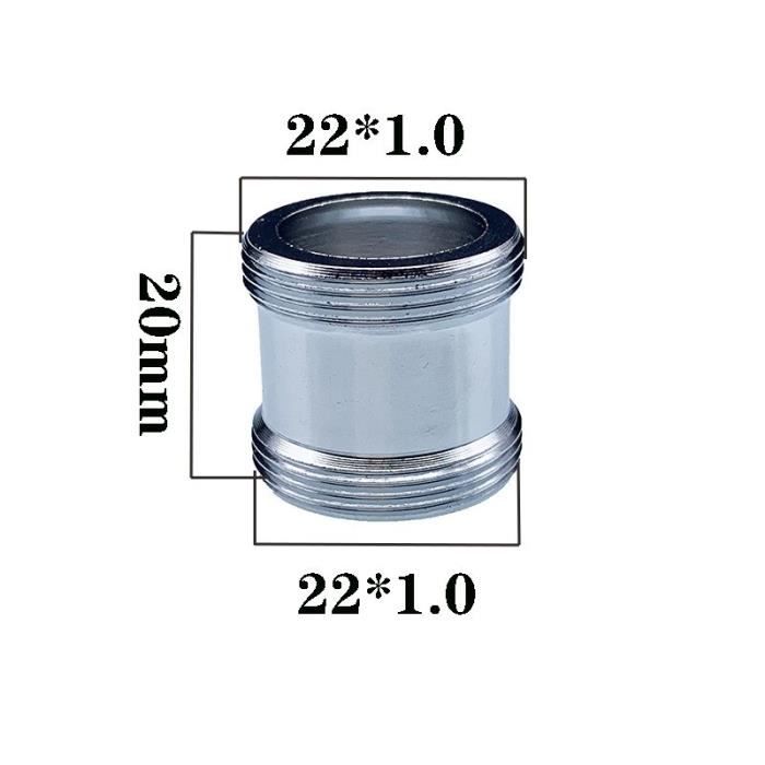 Adaptateur de robinet M18 M20 M22, filetage mâle, transfert M22 ...