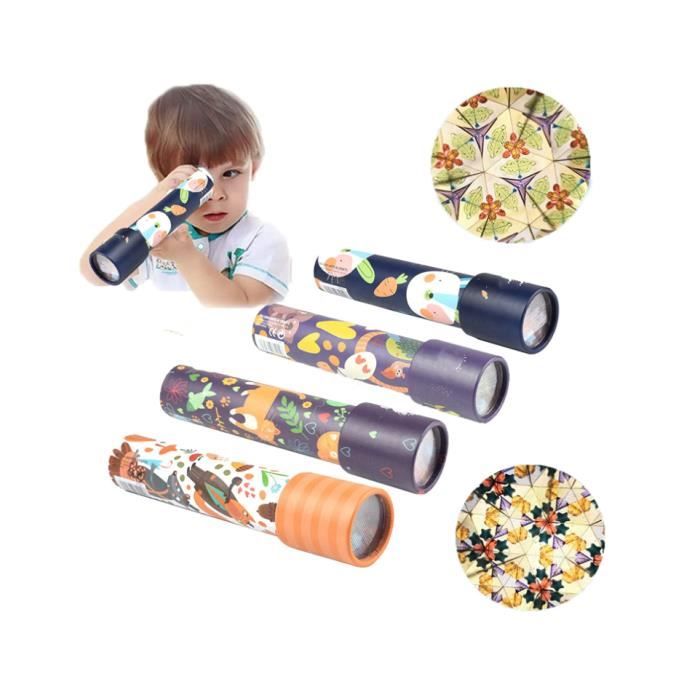 Kaléidoscope Enfants - Metal Shell - Pack de 4 - Jouets éducatifs pour ...