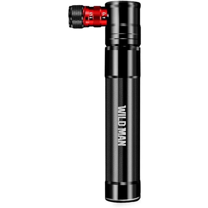 Pompe à vélo avec manomètre mini pompe à vélo pompe à bille portable avec aiguille compact et ...