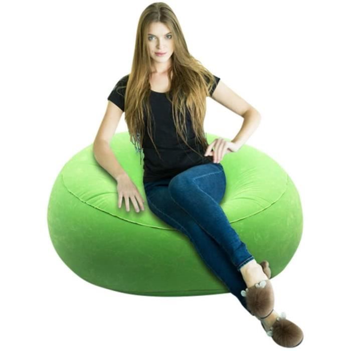 Pouf gonflable - Fonction avec rembourrage - Coussin de sol portable ...
