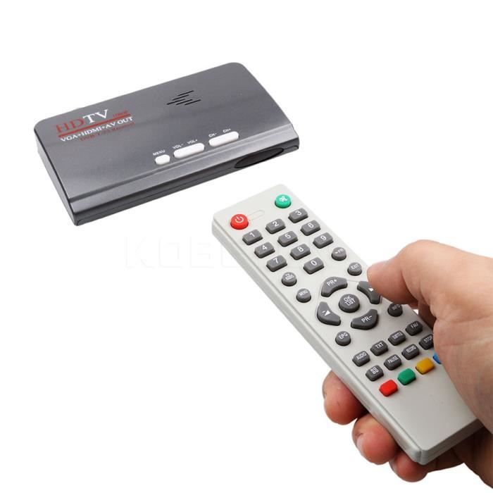 Récepteur-décodeur,Boîtier récepteur de télévision numérique DVB-T T2 ...