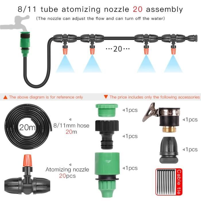 Arrosage,Nadster automatique Micro système d'irrigation goutte à goutte ...