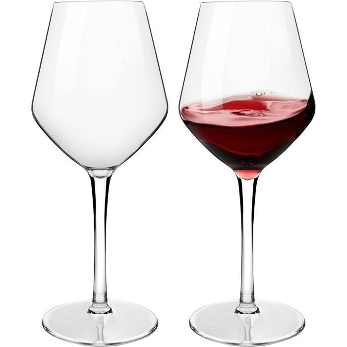 Incassable Verres À Vin Rouge De Bordeaux 425Ml, Tritan-Plastique Grand ...