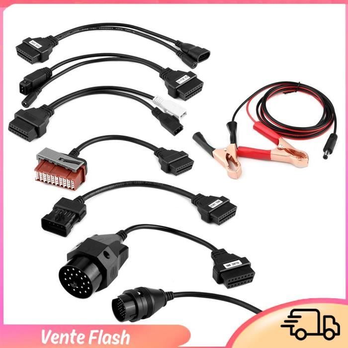 Câble OBD2 - DILWE - TCS DS150E - 8 pièces - Plastique et cuivre ...