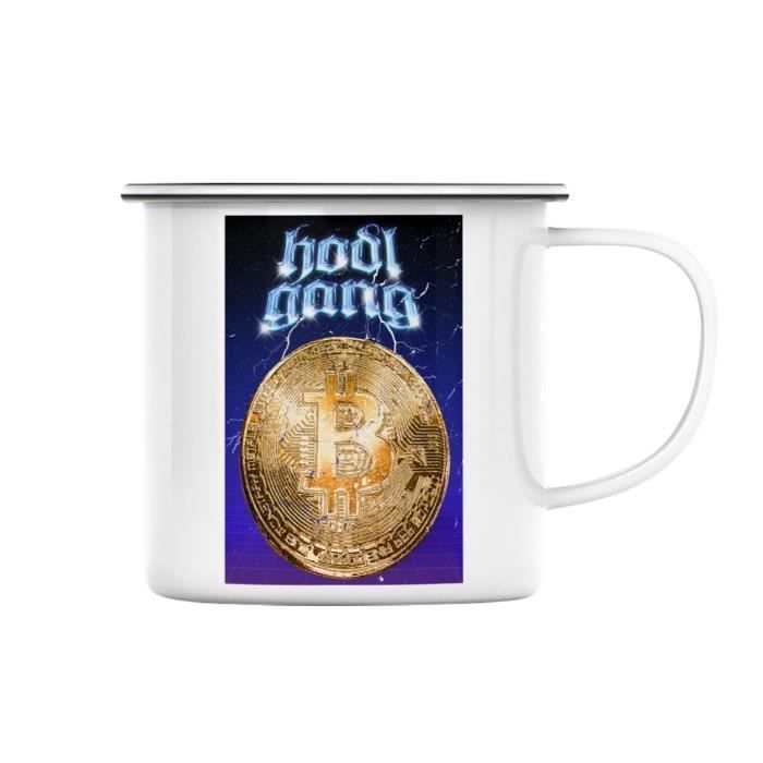 Mug en Métal Emaillé HODL Gang Crypto Currency Trading Blockchain ...