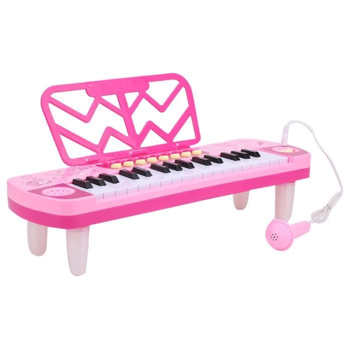 Fdit Piano pour enfants Piano Électrique avec Microphone Instrument de ...