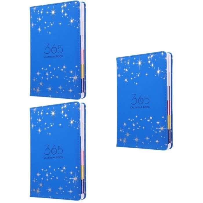 3 PCS 2022 Calendrier Notebook Notebook Time Gestion du temps (bleu ...