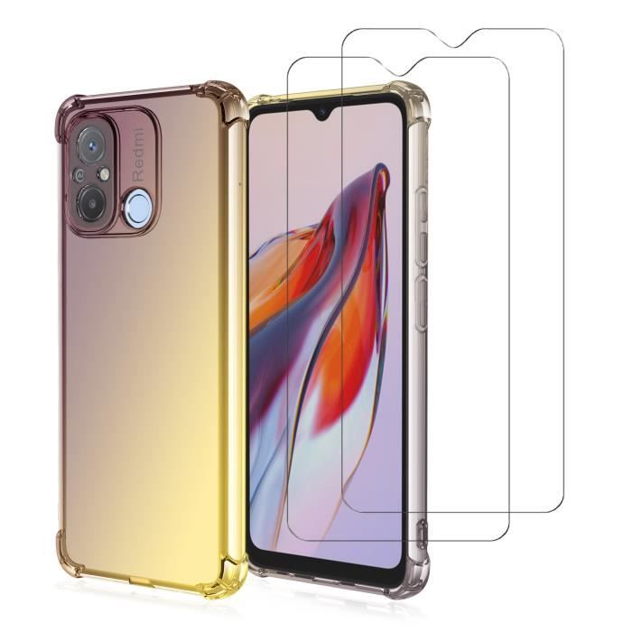 Xiaomi Redmi 12C Coque Transparente Souple TPU de Couleur dégradée ...