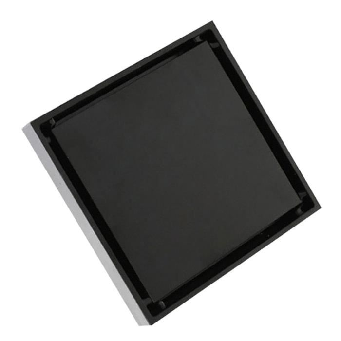 HURRISE Drain de douche de 4 pouces Drain de douche invisible carré en ...