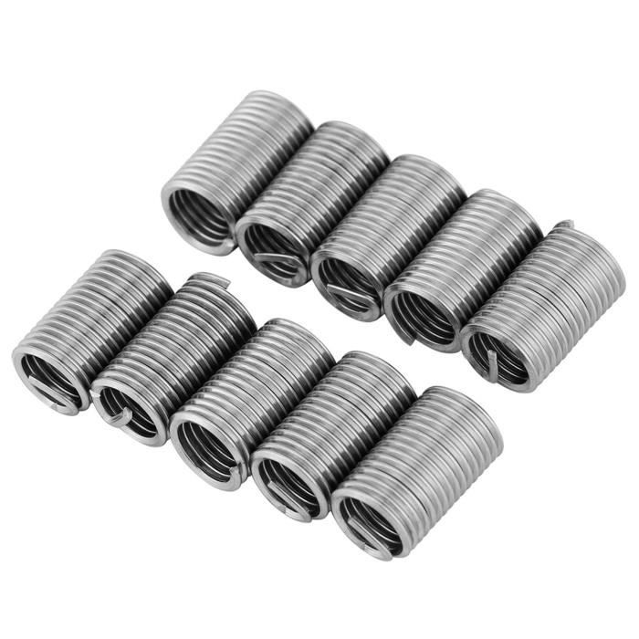 HURRISE kit de réparation de filetage 10 Pcs 304 Fil D'acier Inoxydable ...