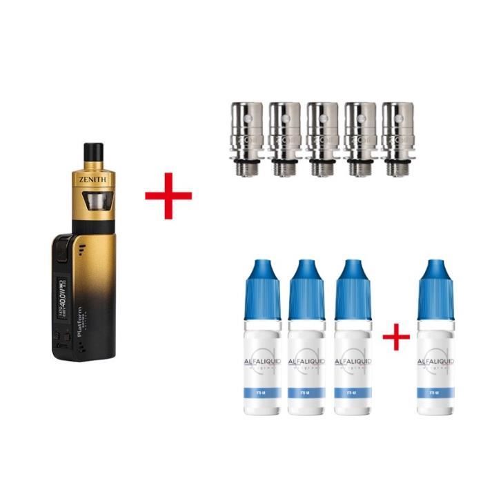 Pack Débutant Kit CoolFire Zenith Gold + Pack De Résistance 1,6 Ohm ...