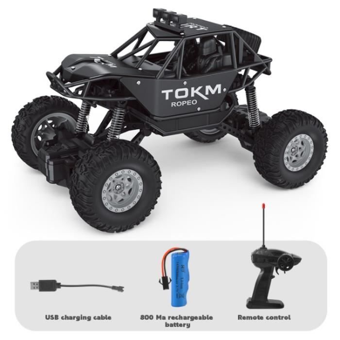 Voiture RC 4 canaux à l'échelle 1:18 20 km-h Escalade Véhicule tout-terrain Télécommande Voiture ...