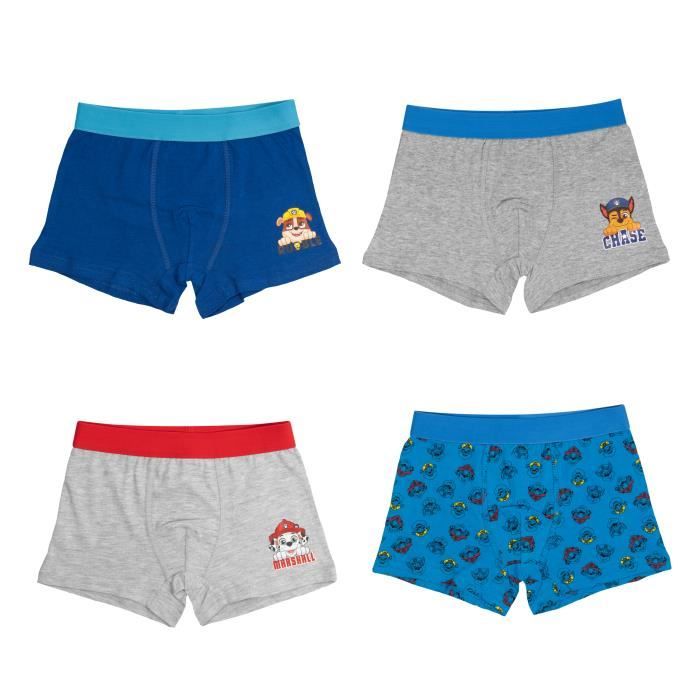 Boxers garçons PAW Patrol: La Pat’ Patrouille, sous-vêtements (lot de 4 ...