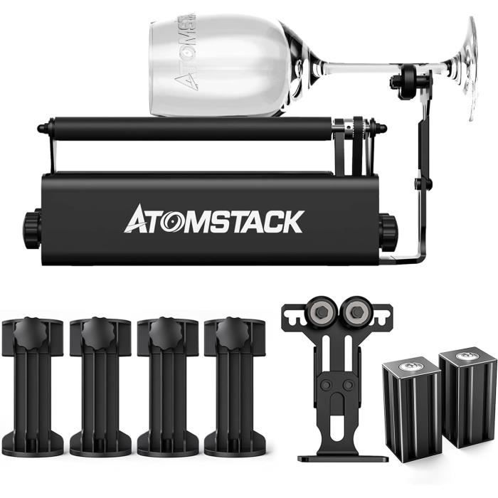 Atomstack R3 Pro Laser Rotary Roller Avec Module De Support Séparable ...