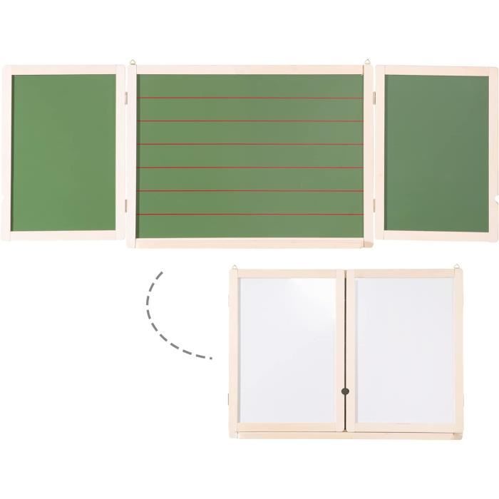 Tableau Enfant Mural À 3 Volets En Bois Naturel Triptyque À Suspendre ...