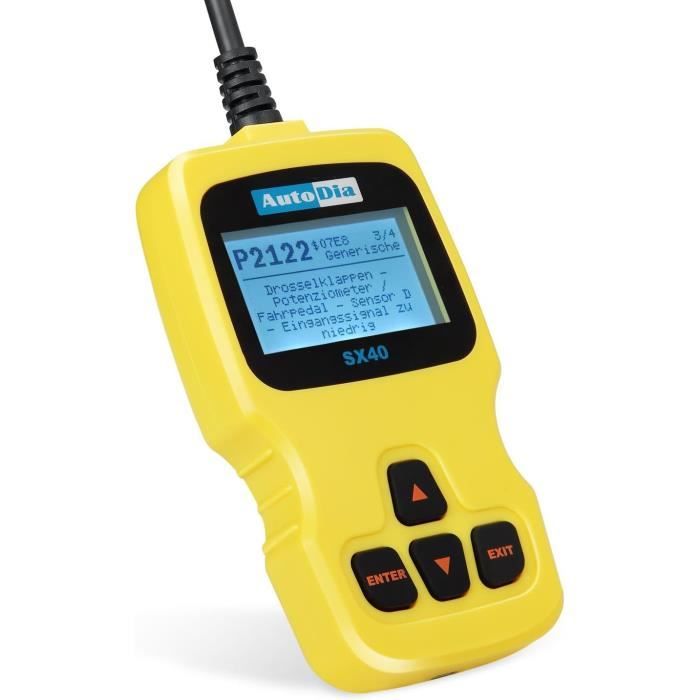 SX40 Can Bus OBD2 EOBD Scanner de diagnostic scanner à main en tedesca ...