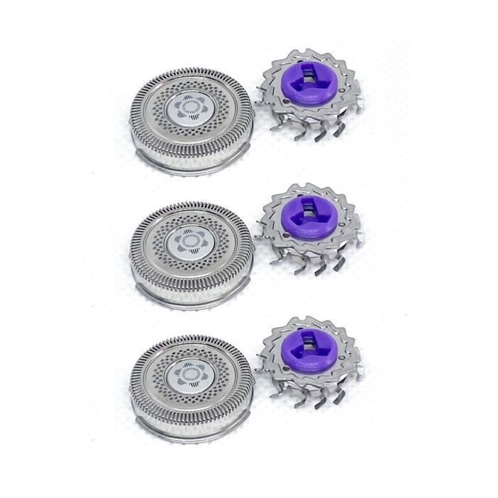 3 PièCes SH98-71-91 Lames de TêTe de Rasoir de Rechange pour Philips ...