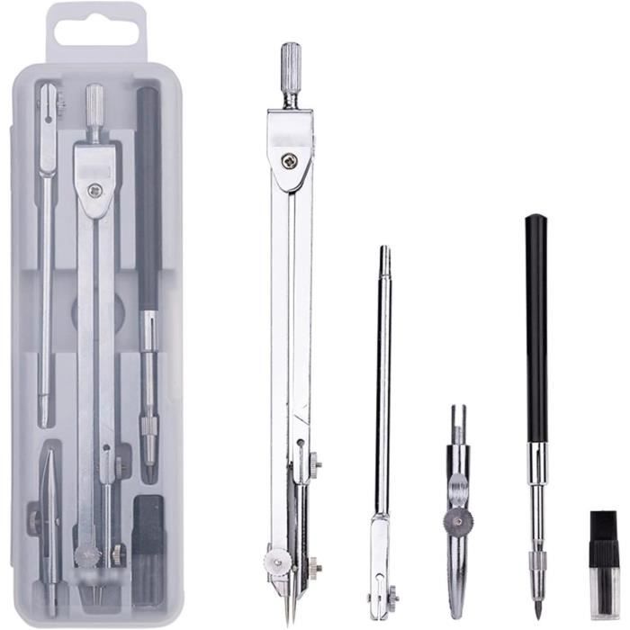 Compas Rapporteur Compass Math Set Math Géométrie Réglable Métal Compas ...