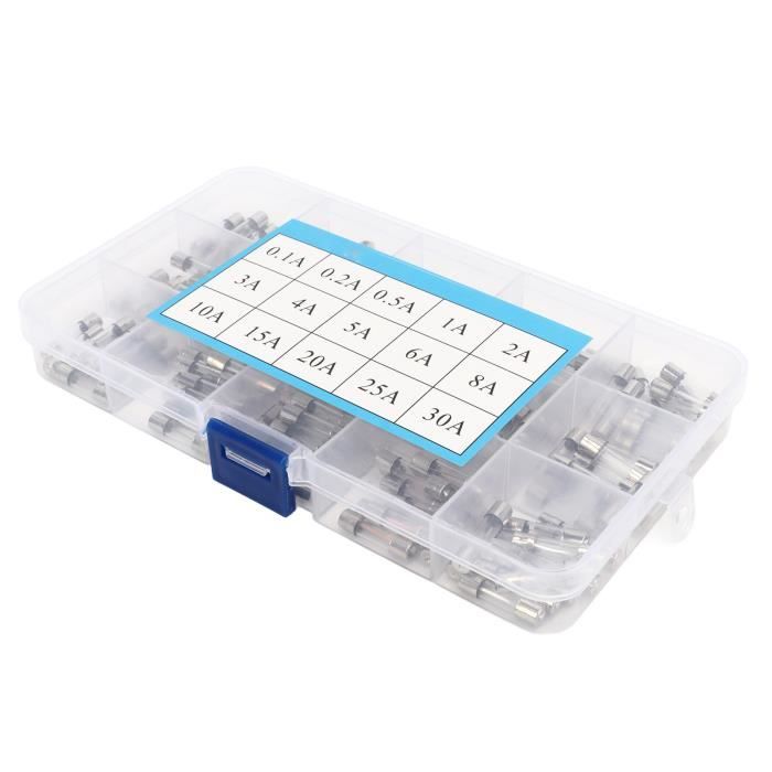 Tube à fusible en verre - SURENHAP - 150 pièces - 15 types - 0,1A à 30A - 5x20mm - Cdiscount ...