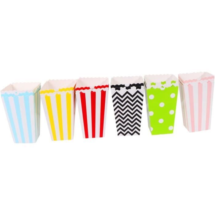 60 Pièces Boîte De Pop-Corn Partie Papier Fournitures Snackle Boîte ...