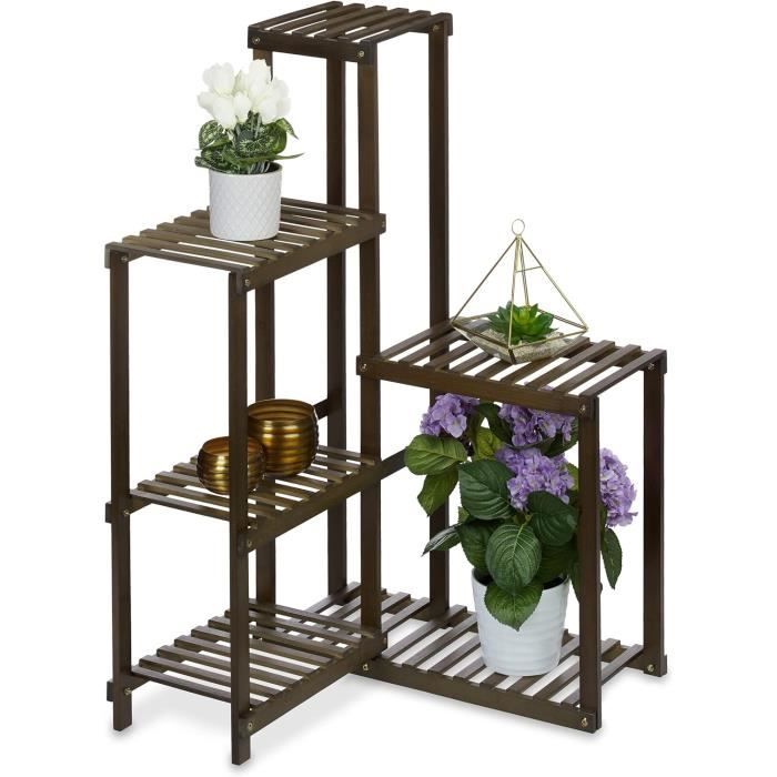 Meuble Plantes Bambou 6 tag res Rangement D Angle H X L X P meuble-plantes-bambou-6-tag-res-rangement-d-angle-h-x-l-x-p
