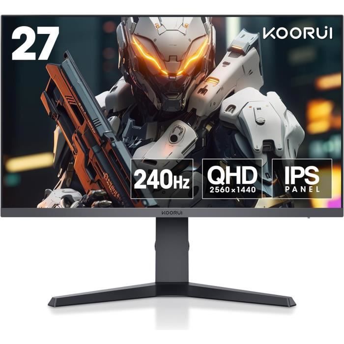 Gaming Ecran 27 Pouces Écran Qhd, 240Hz, 1Ms, Ips, Adaptive-Sync ...