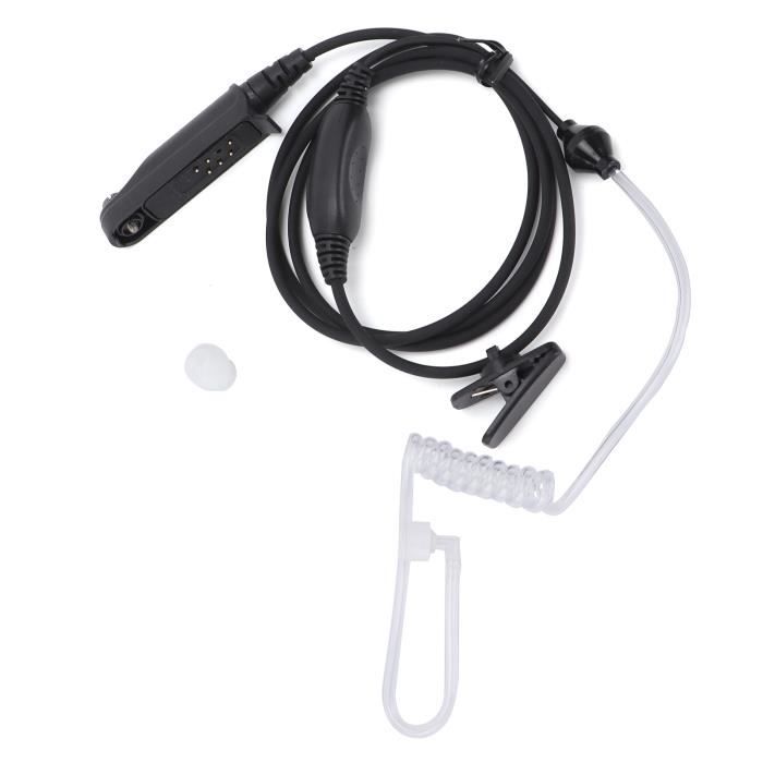 VGEBY Micro gorge PTT Surveillance Acoustic Air Tube Écouteur Casque ...