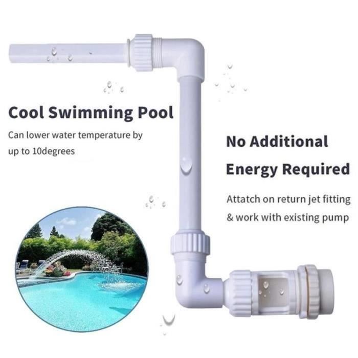 CASCADE - FONTAINE - JET Fontaine de piscine cascade réglable VGEBY en ...