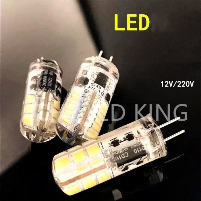 AMPOULE LED,blanc chaud-3W 3014 24D-6PCS-220V--Ampoule LED pour lustre, remplace les lampes ...