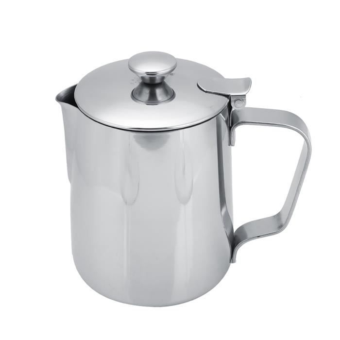 Pot À Lait Barista En Acier Inoxydable De 350 Ml Avec Couvercle À Tirer ...