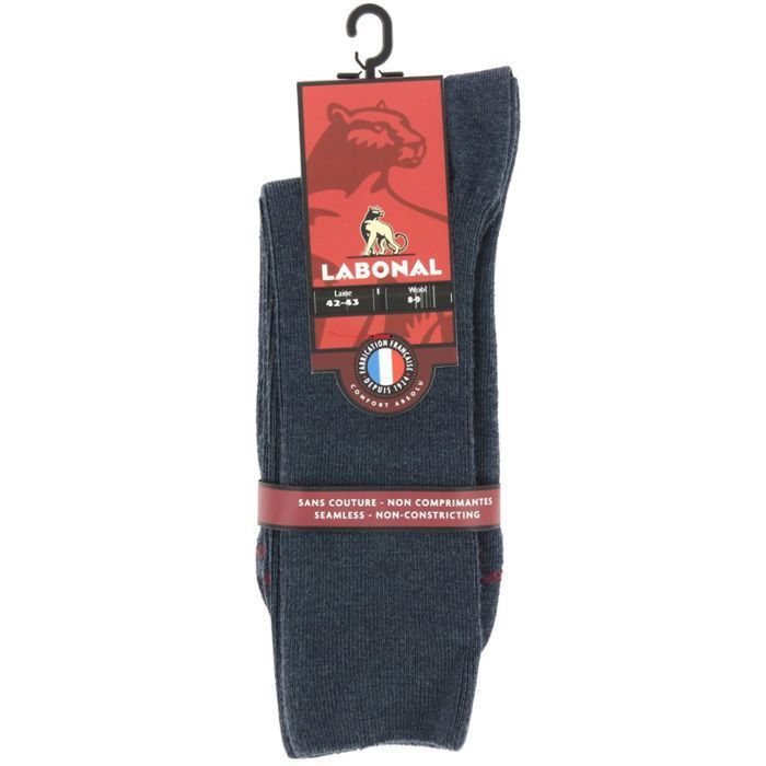 Labonal - Chaussette - unie non comprimante - - 48/50 Homme Bleu Jeans ...