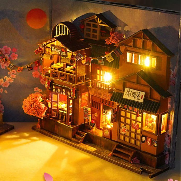 Cuteefun Puzzle 3D Bois, Kit de Modèle DIY pour Coin Lecture, Objet ...