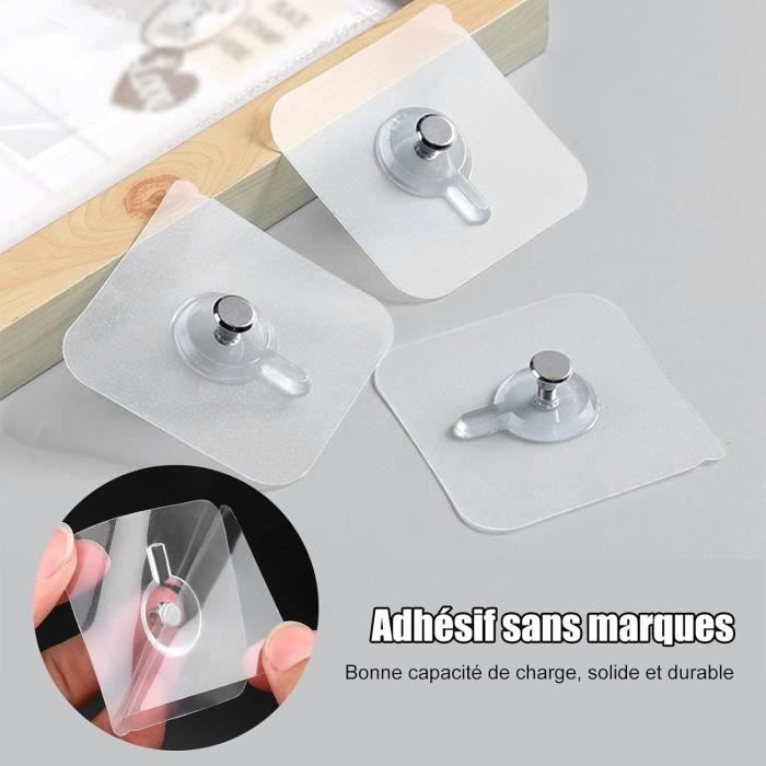 Clous De Suspension Collants 10 Pièces Adhesif Accroche Tableau Sans ...