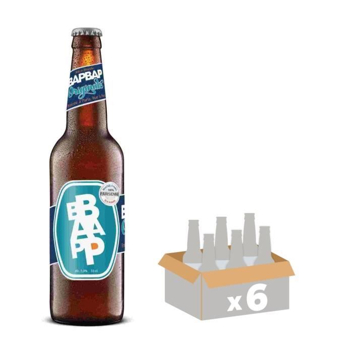 BAPBAP ORIGINALE Bière Pale Ale - 6x 33 cl - 5,8 % - La cave Cdiscount