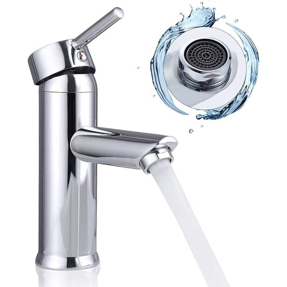 YUENFONG Robinet mitigeur cascade moderne pour salle de bain cuisine ou ...