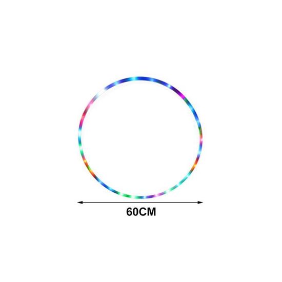 Cerceau de gymnastique,Cerceau de Sport à LED coloré et amovible ...