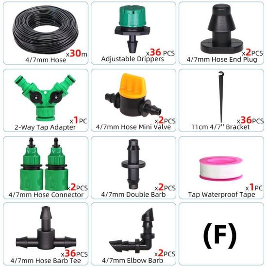 Système d'arrosage - A75 - Kit d'irrigation réglable 30m - Goutte-à-goutte - Balcon - Cdiscount ...