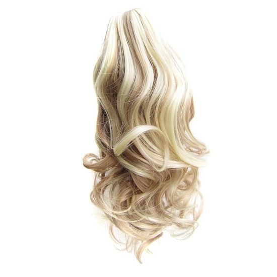 Clip Sur L'Extension Postiche Pièce de Cheveux Ondulé Look Naturel ...