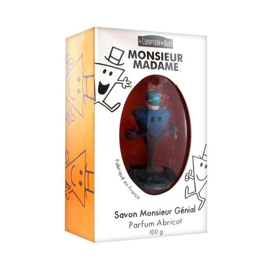LE COMPTOIR DU BAIN Savon solide Monsieur Génial à l'abricot ...
