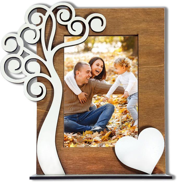 Cadre Arbre de Vie en Bois, Cadre Photo Multiple Love You, Idée Cadeau ...