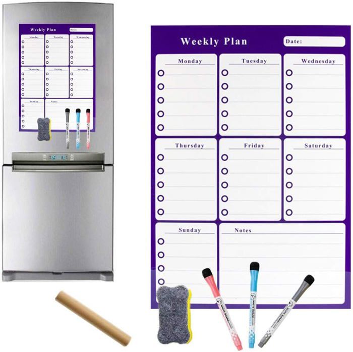 Tableau Magnetique Frigo Planning Mensuel Effaable Cuisine Tableau ...