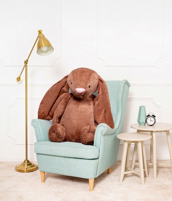 DEAR BEAR Grand lapin Figo (brun foncé, 100cm) - Peluche, Lapin en ...