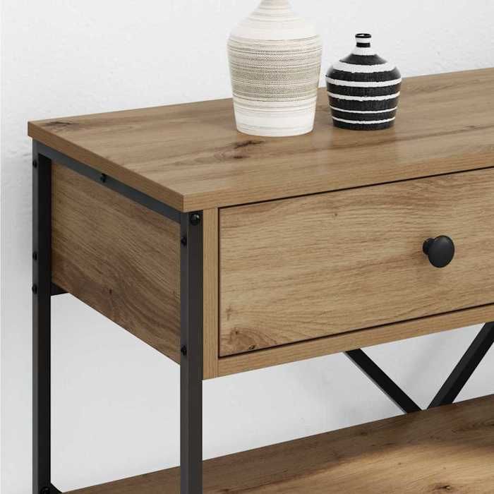 Grand Table d'Appoint Marron - LEMON® Table console - Console D'ENTREE ...