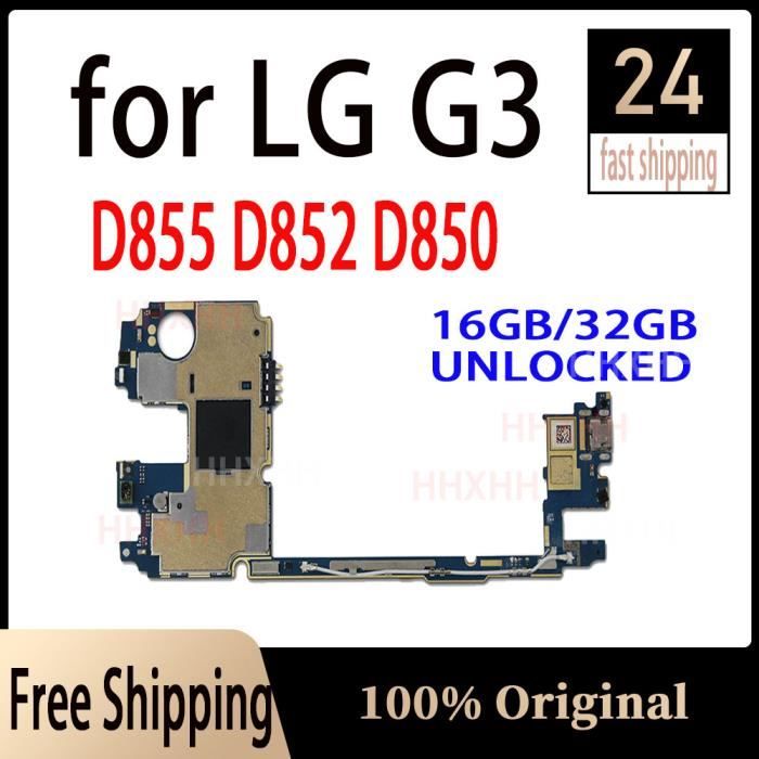 D855-16 Go-Carte mère 100% originale débloquée pour LG G3 , avec ...