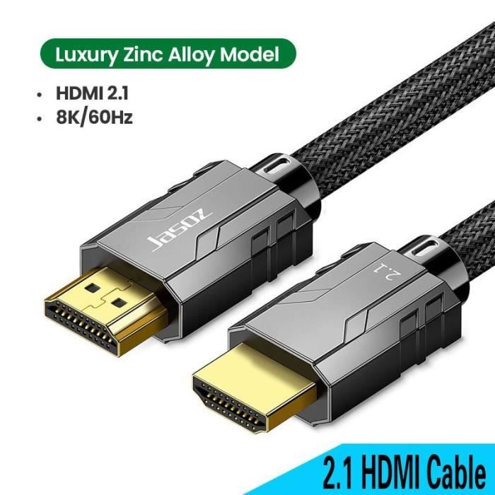 Câble HDMI 2.1 - AIHONTAI - 5m - PVC - 48Gbps - Compatible PS4/PS5 ...