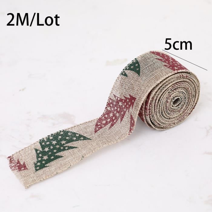 Ruban rouge de noël pour voiture,2M-5M,5cm de large,artisanat pour ...